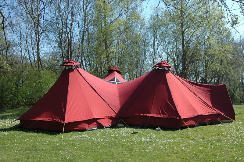 3er- Kohte - Rainbow in Rot Zelte Rainbow Kohten, Jurten, Sattel ...